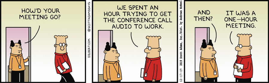 Dilbert Comics Meetings