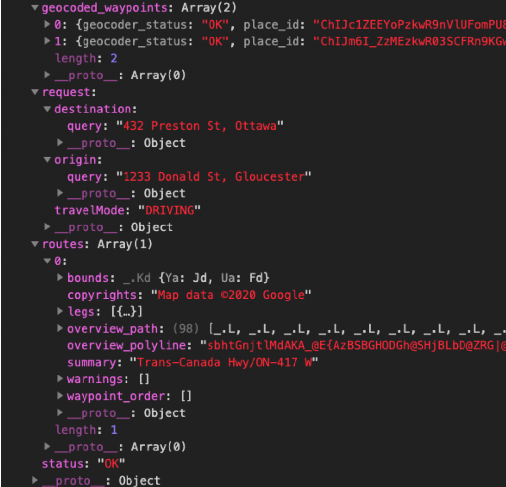 Google Maps Directions Api Examples
