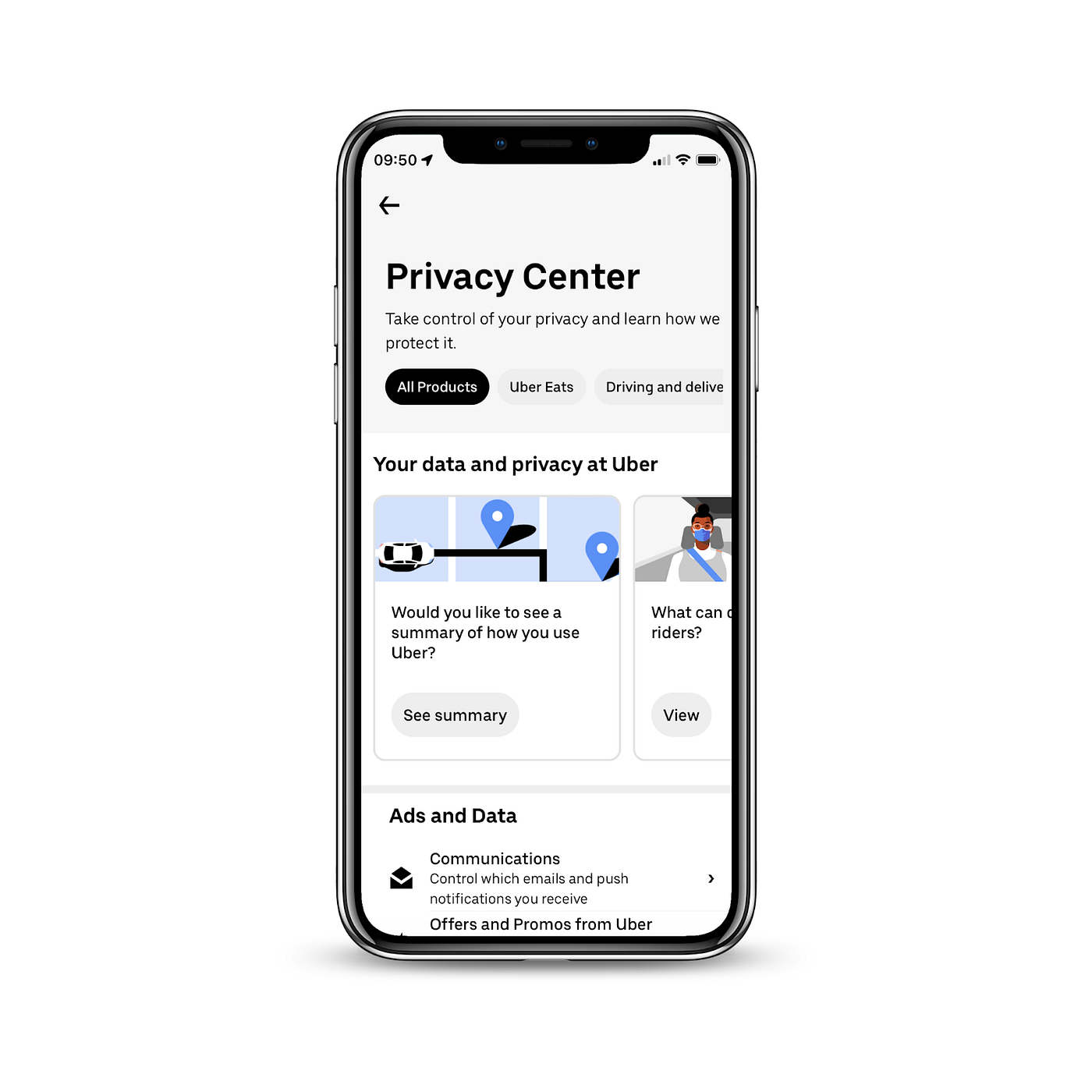 Uber App Screenshots