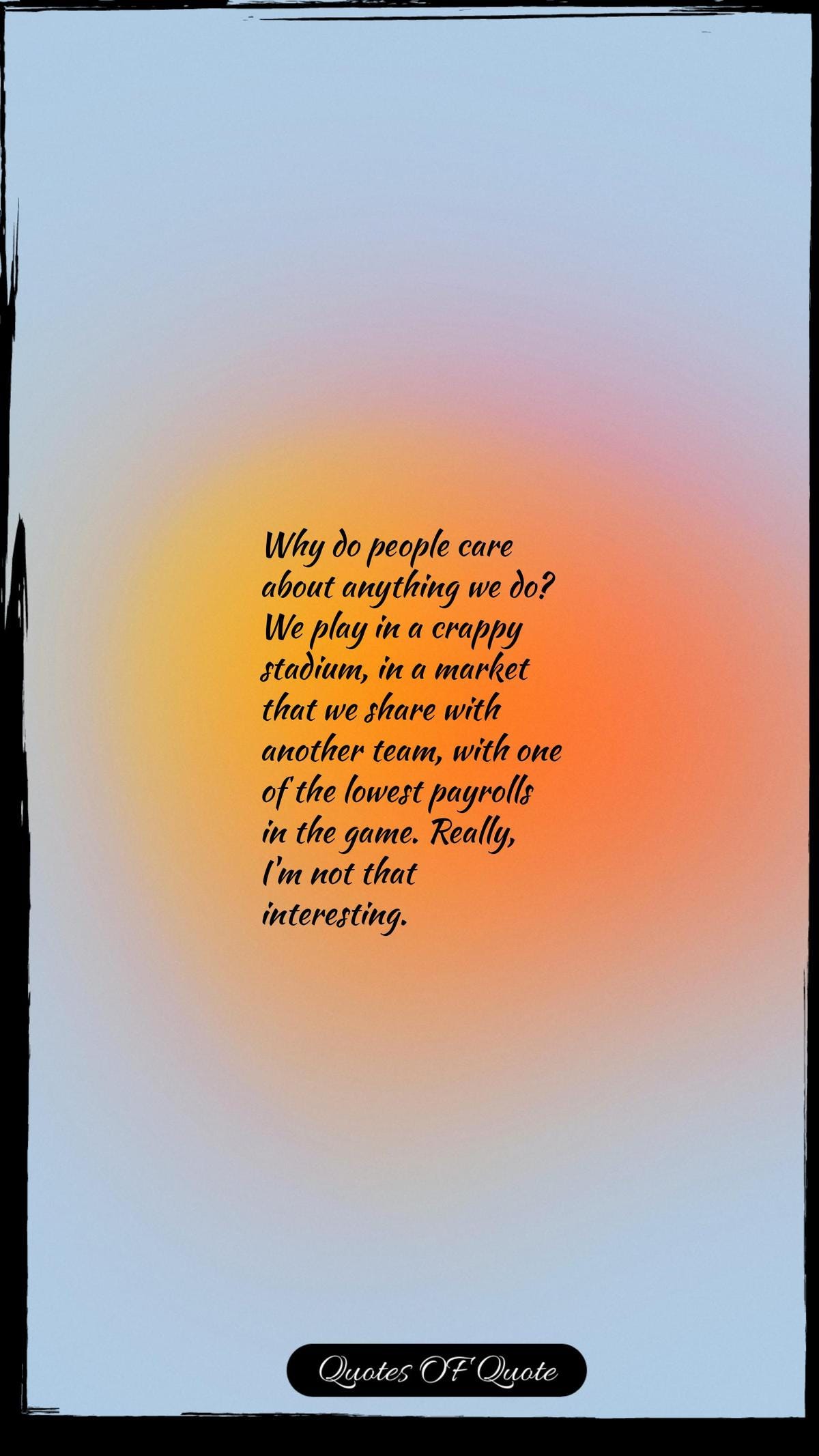 Billy Beane Quote