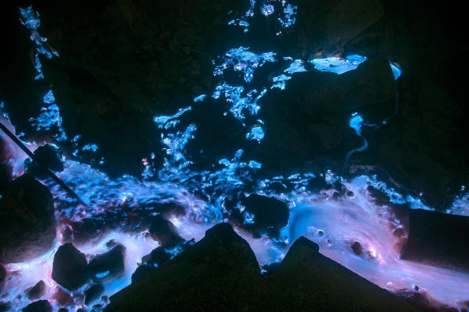 Neon Blue Lava