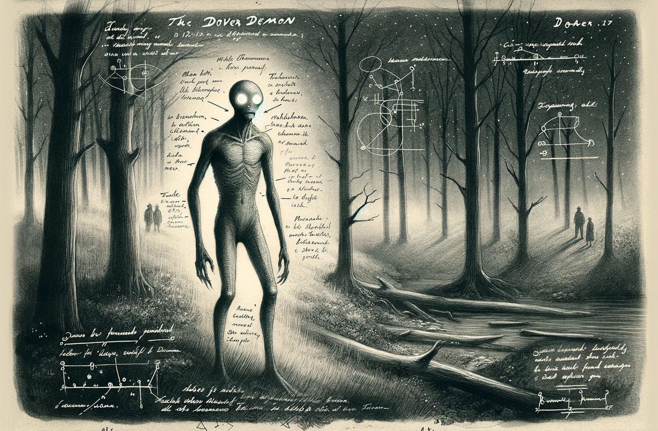 Dover Demon Lost Tapes Night Vision Demon Time Royalty Free Images,