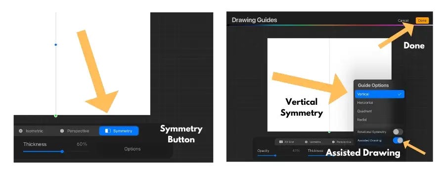 How To Draw Symmetry Procreate