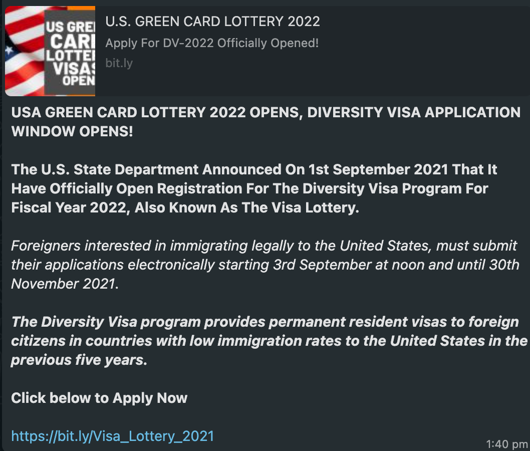 Us State Department Opens The 2022 Diversity Visa Program Law Offices