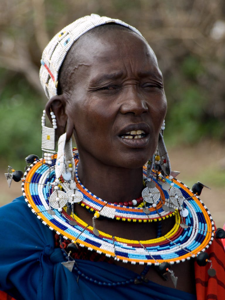 Around The Neck Rings African Beauty