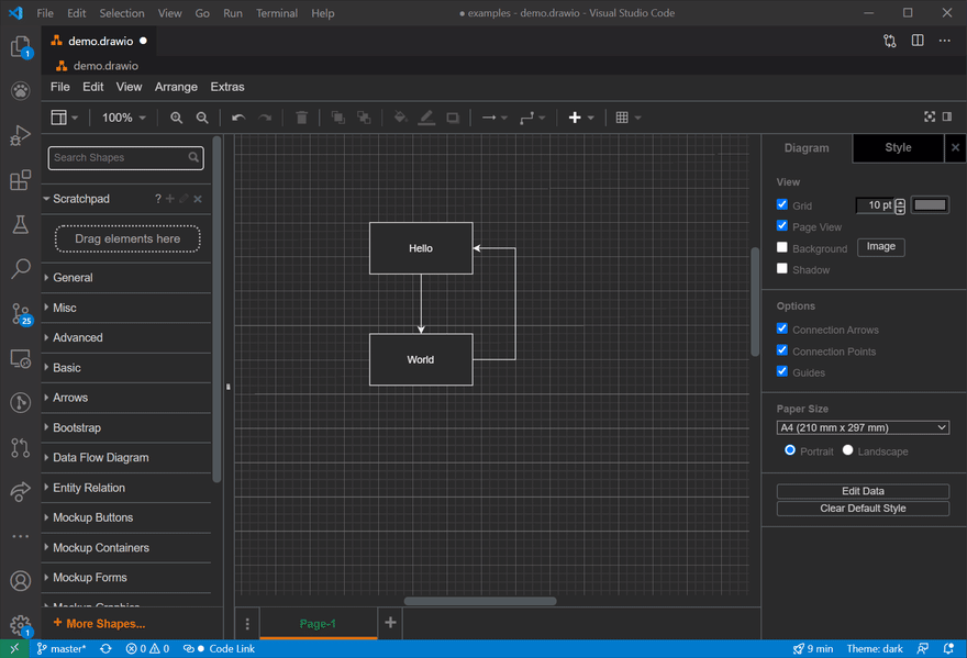 Flow Charts And Process Diagrams With Drawio Vs Code Comparing Flow