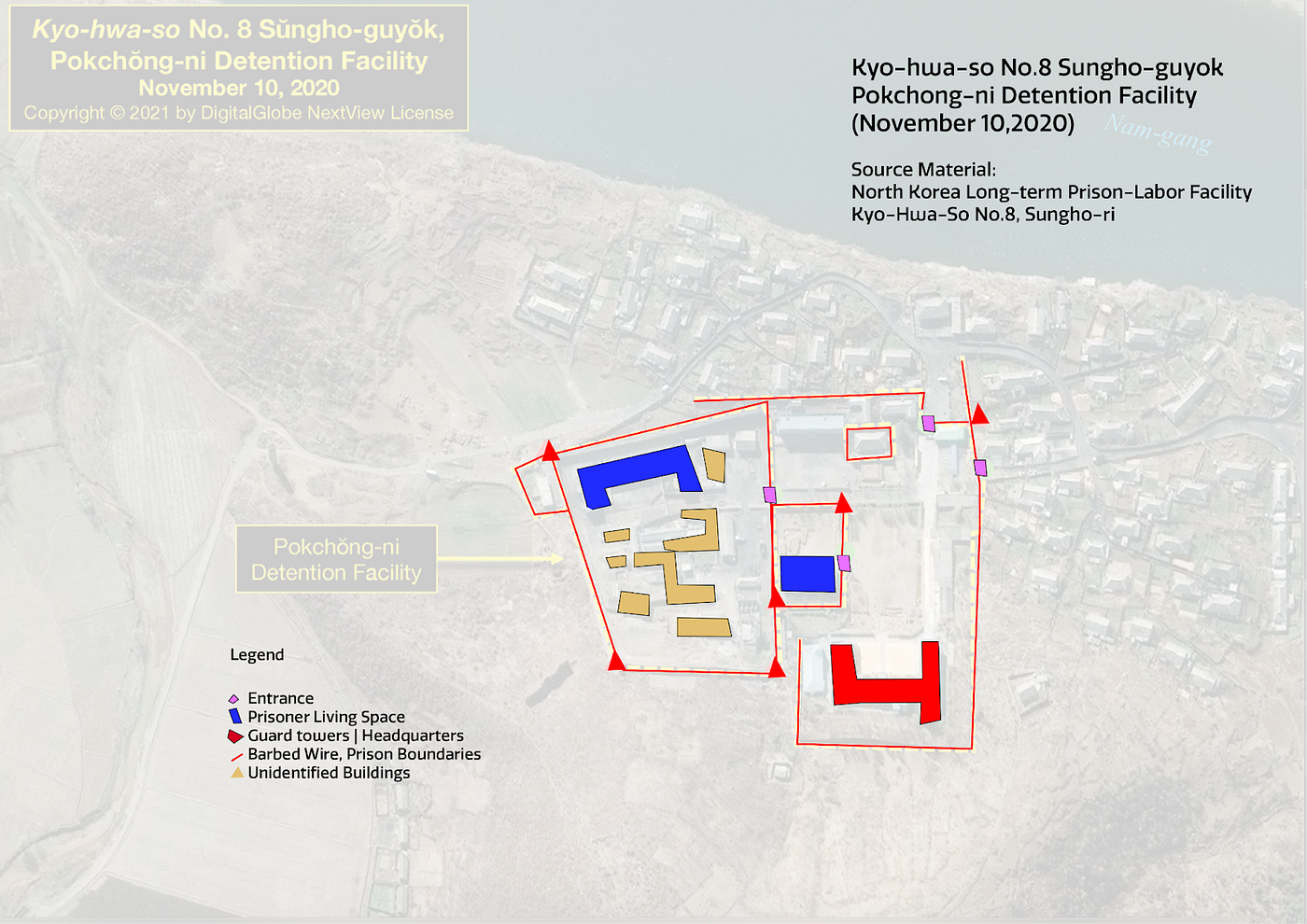 North Korean Concentration Camps Map