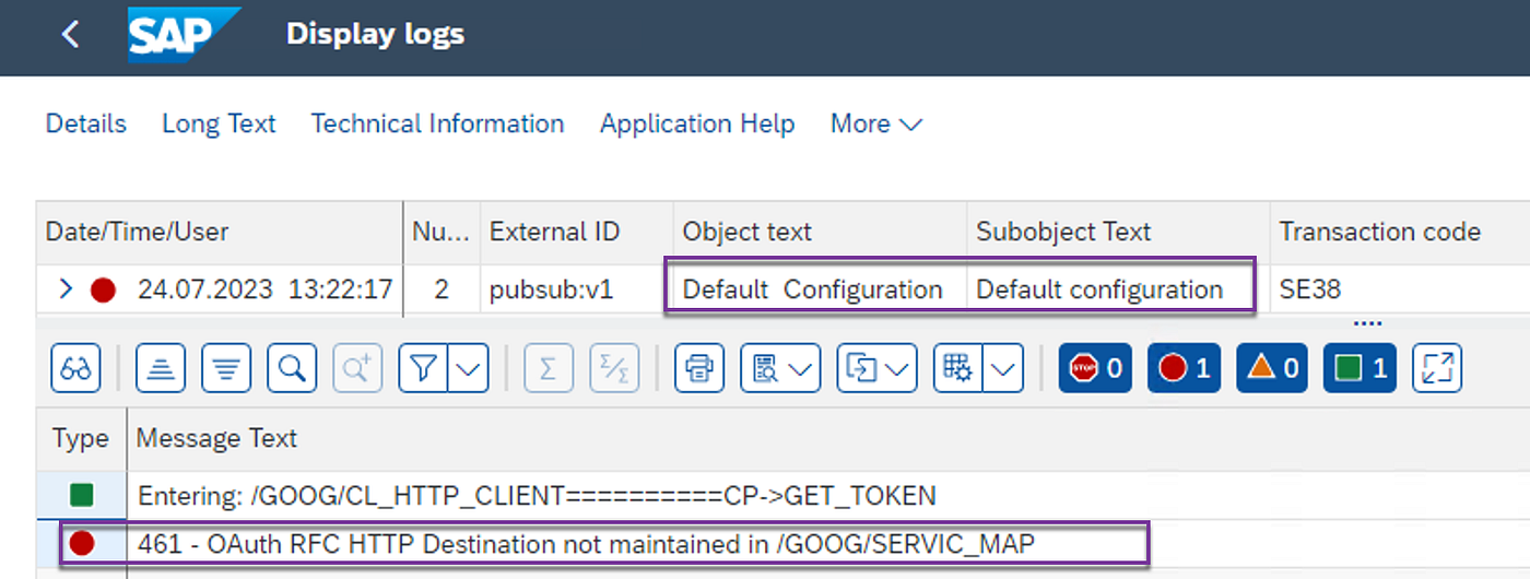 Application Logging in ABAP SDK for Google Cloud - SAP Community