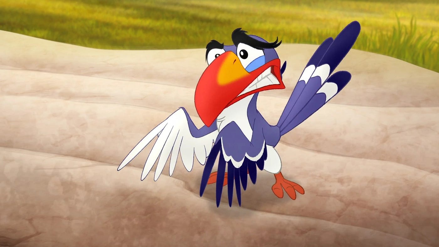 Zazu Lion REDBROKOLY Mascot Of Zazu, The Famous Bird From The Cartoon