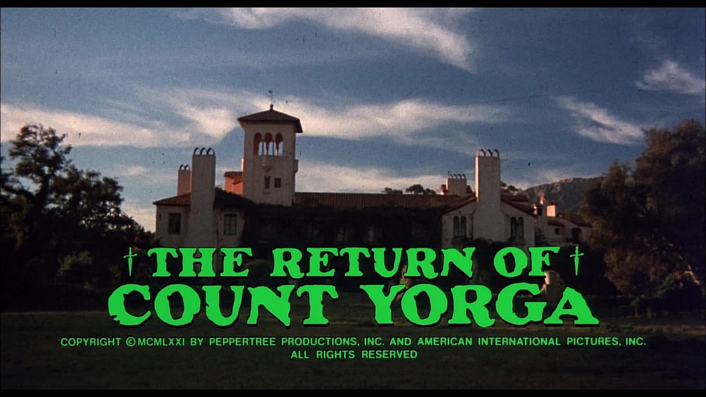 The Return Of Count Yorga 1971