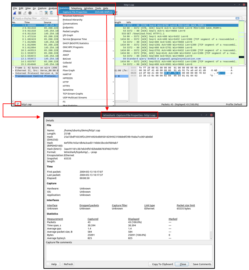 Wireshark Packet List Pane With The Dnp3 Pcap File Download