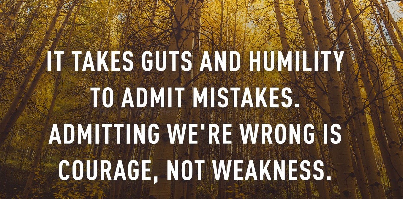 Admit Faults Quotes