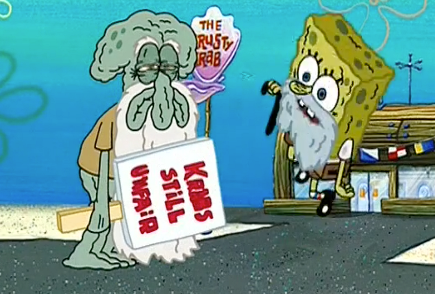 Spongebob Squid On Strike Reaction
