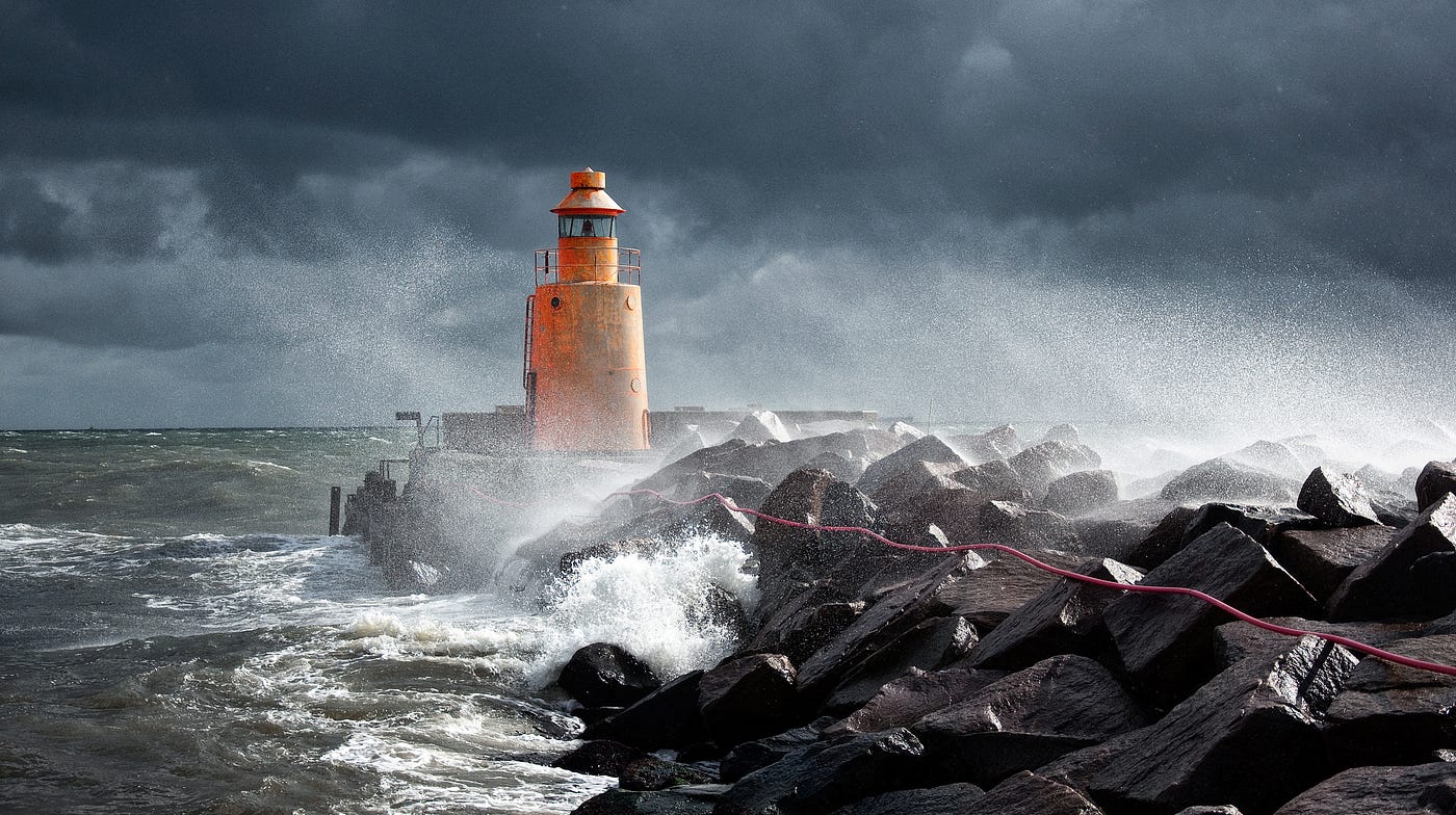 Lighthouses In Stormy Weather