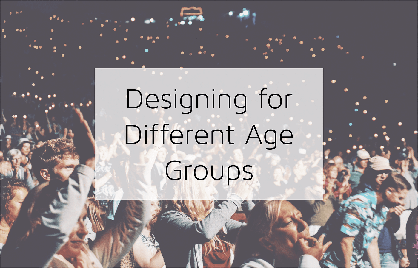 Different Age Groups