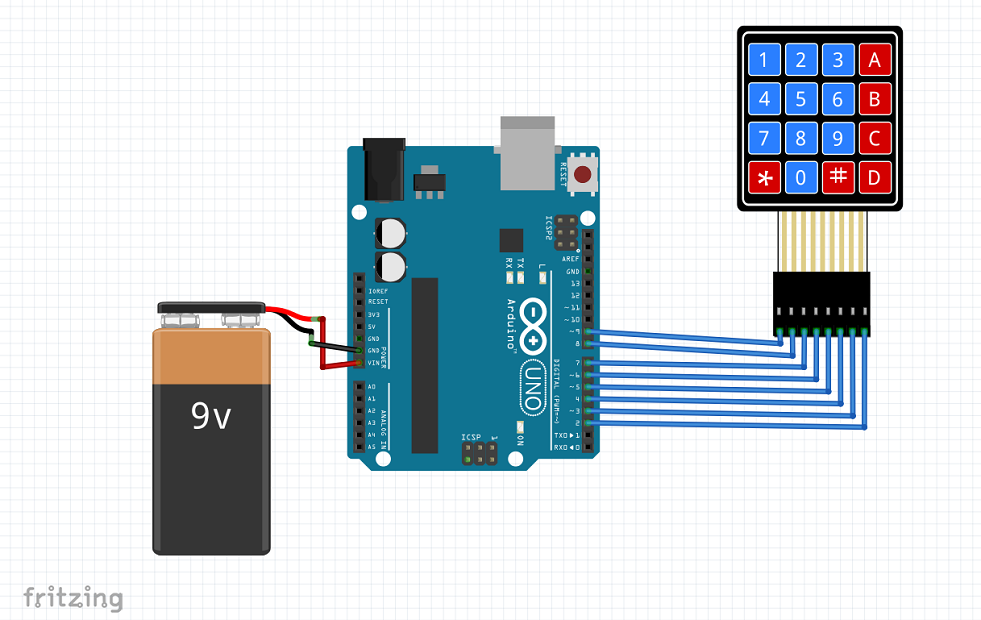 Keypad Interfacing With Arduino 4x4 4x3 Connection And Code Arduino
