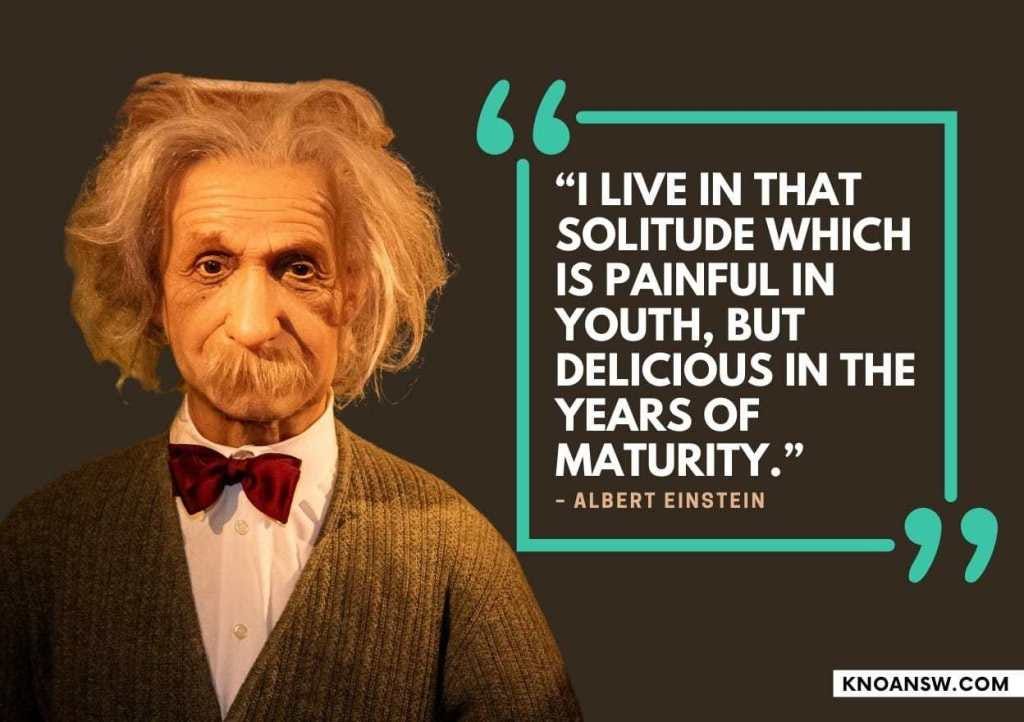 Solitude Quotes Albert Einstein