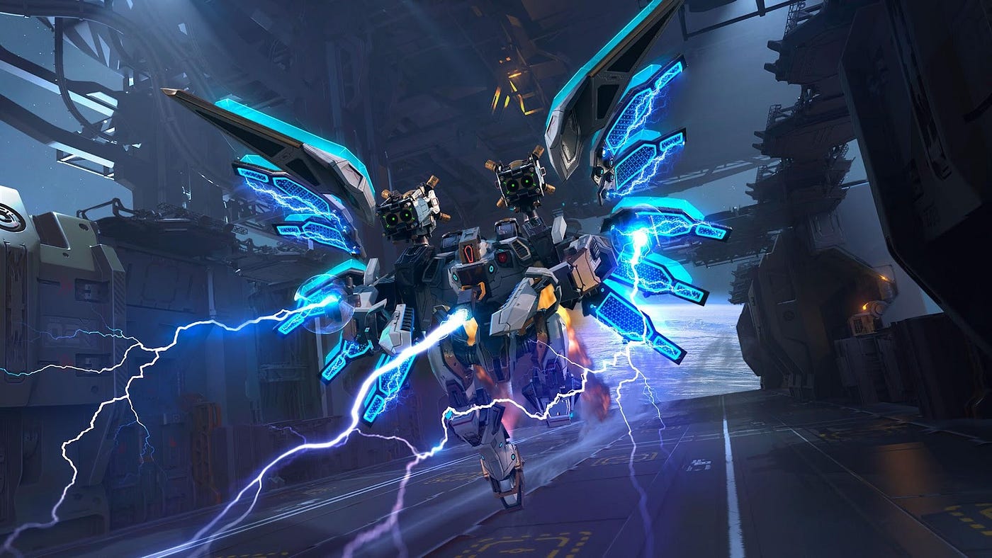 Anime Robots Fighting
