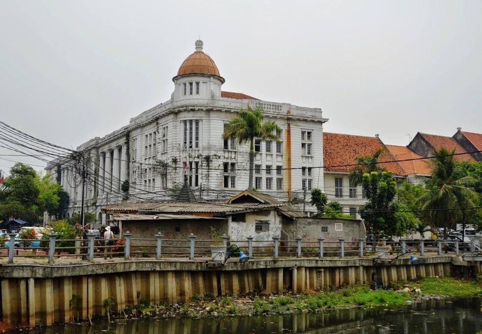 Dutch Colonial Buildings In Jakarta Town Indonesia Jakarta, Java,