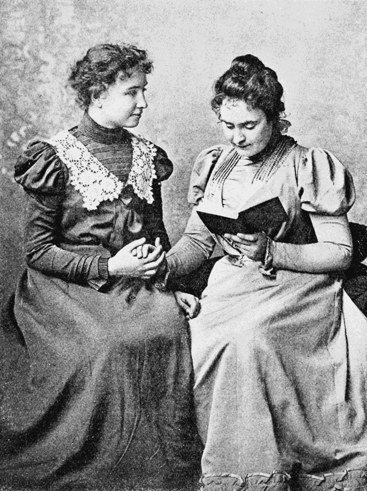 Helen Keller And Anne Sullivan Embarking On An Educational Journey: