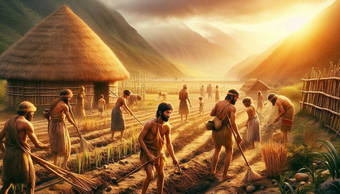 Early Humans Farming Crops