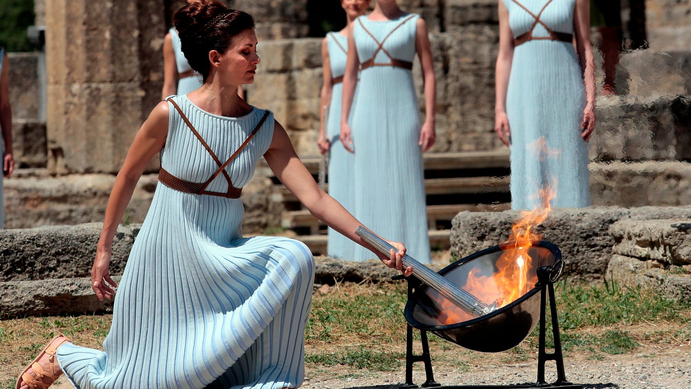 Ancient Olympic Torch