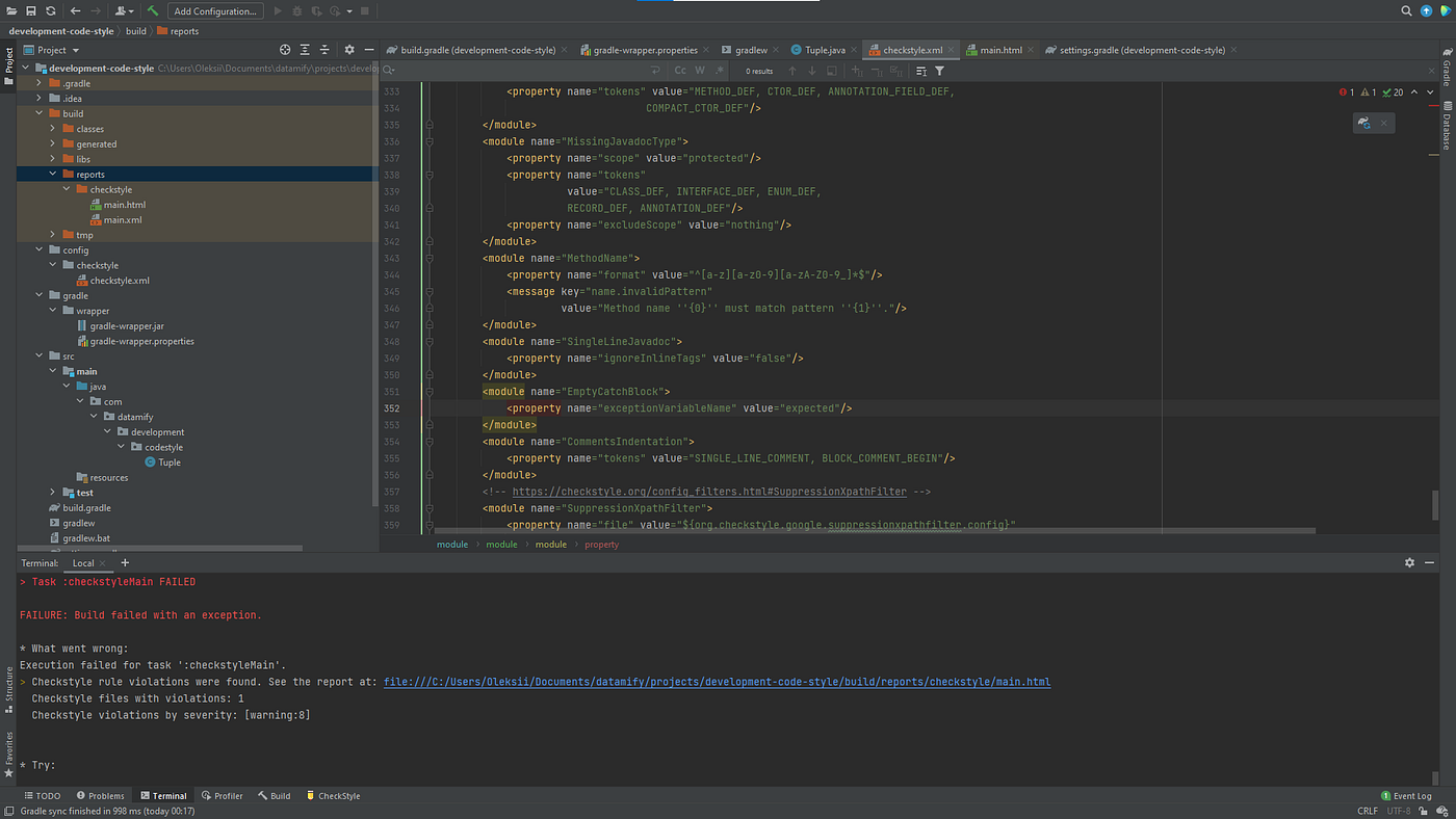 Checkstyle 在intellij中使用checkStyle进行代码规范