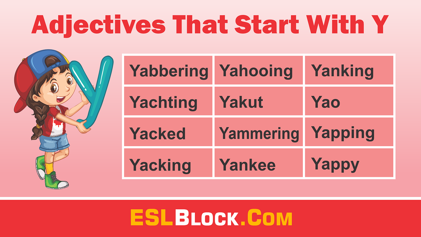 Adjectives That Start With Y Kind