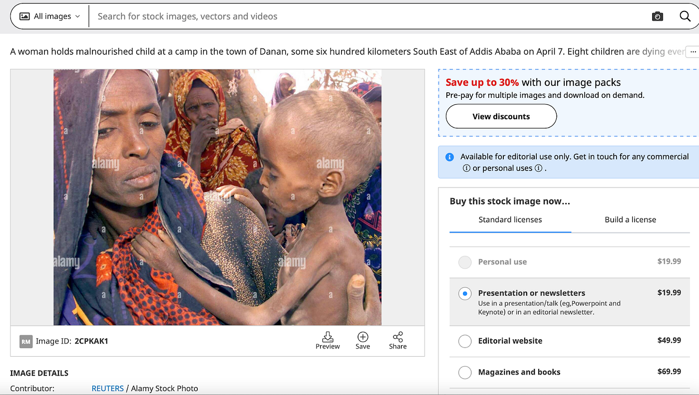 Starving African Child Commercial