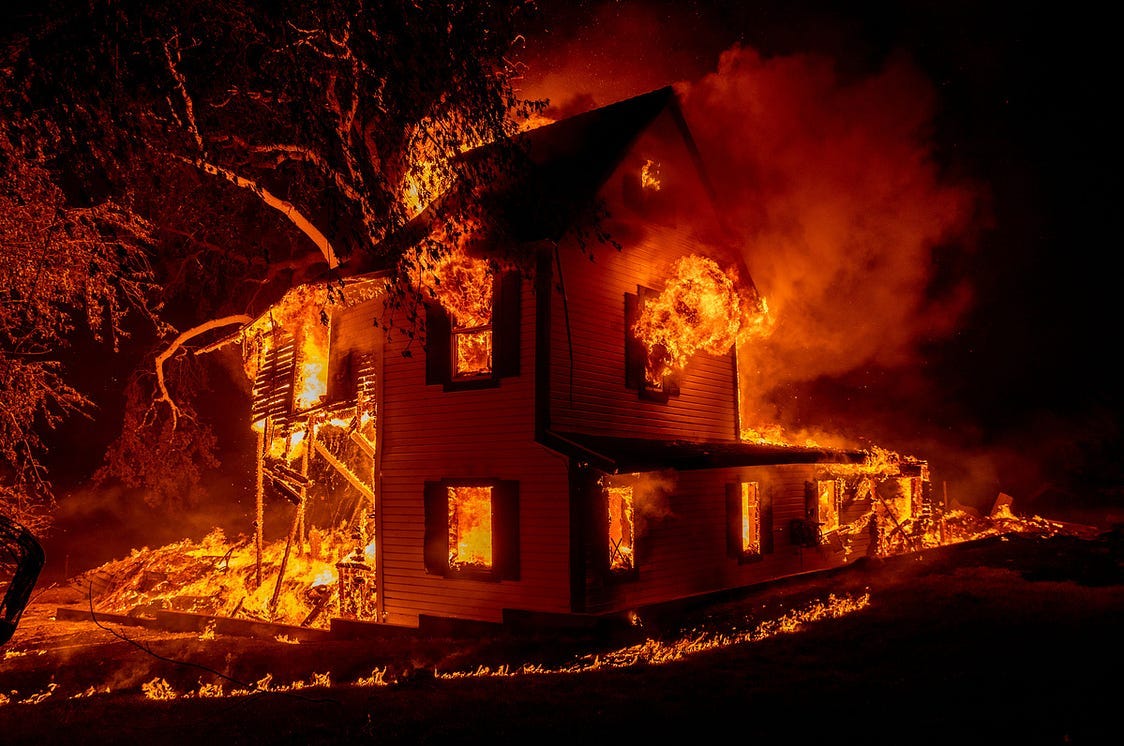 Letter S On Fire