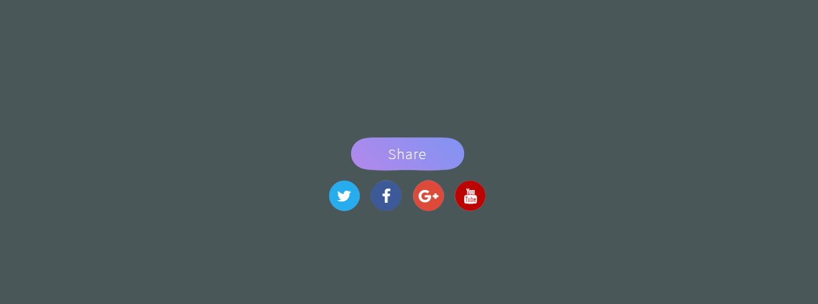 Round Social Share Buttons