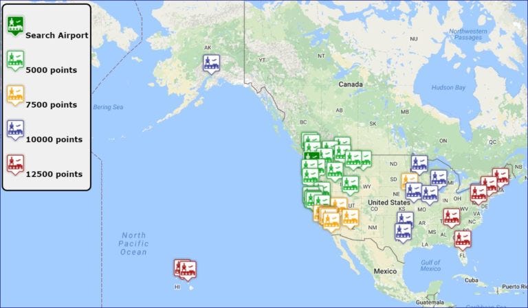 Alaska Mileage Chart