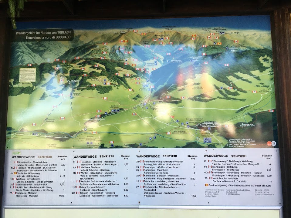 Ferrara Lago Di Braies Map
