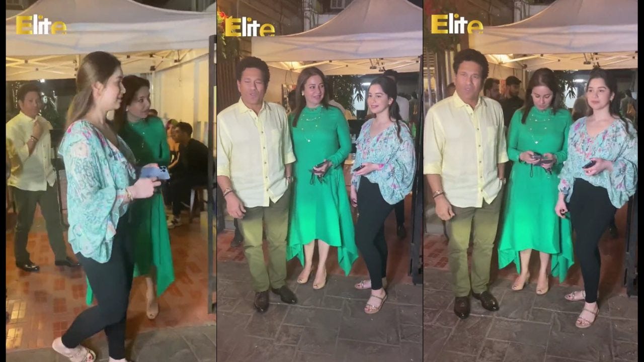 Sachin And His Daughter