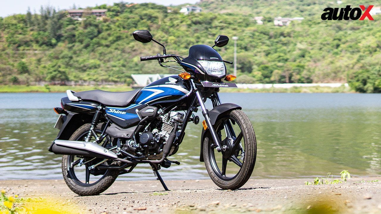 Honda Shine Black With Grey Stripes
