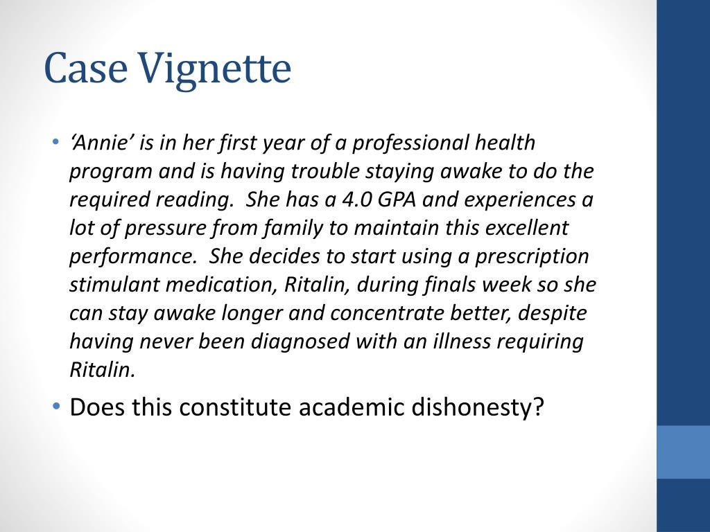 Vignette Examples Psychology