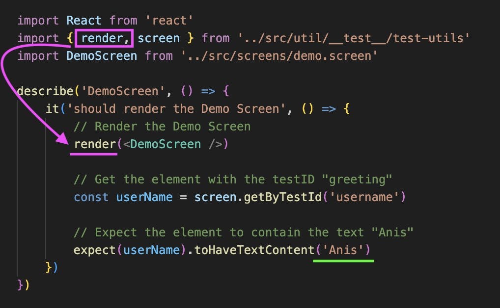 Javascript Testing A React Component Which Receives A