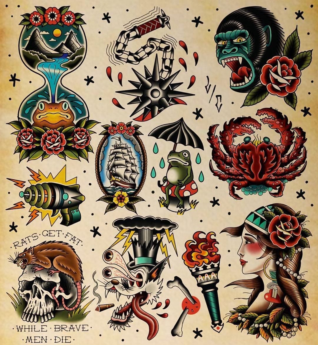 Vintage style tattoo photos - Wisconsintattoocompany.com