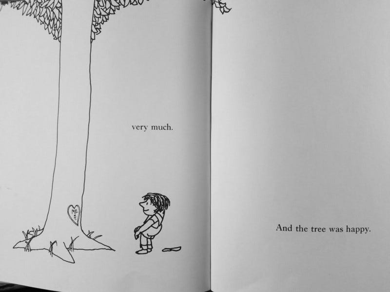 The Giving Tree And The Tree Was Happy Never Stopped Giving | Humans