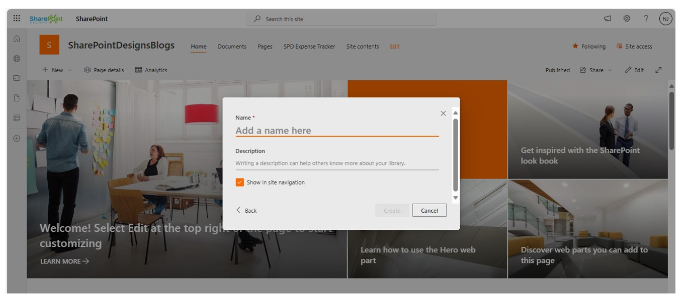 Document Library Web