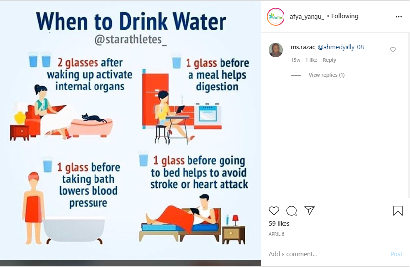 Benefits Of Drinking Water Infographic