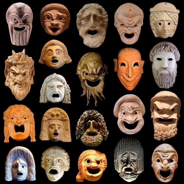 Greek Theatre Masks For Kids