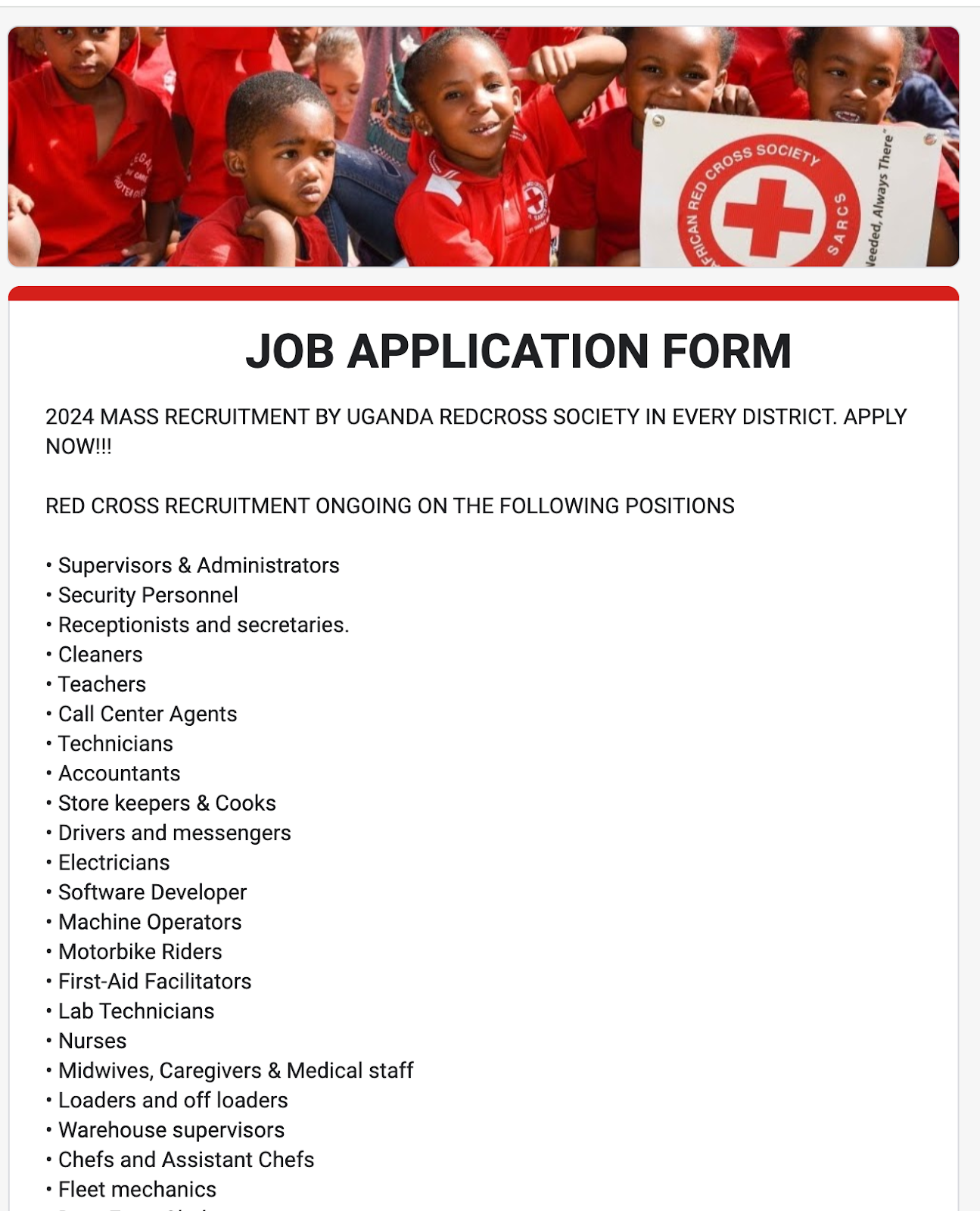 Uganda Red Cross Logo