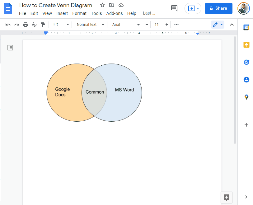 How To Draw Venn Diagram On Microsoft Word