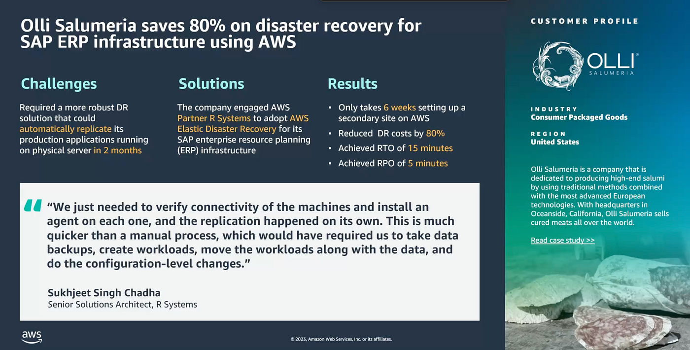 AWS DR Show Case Sharing