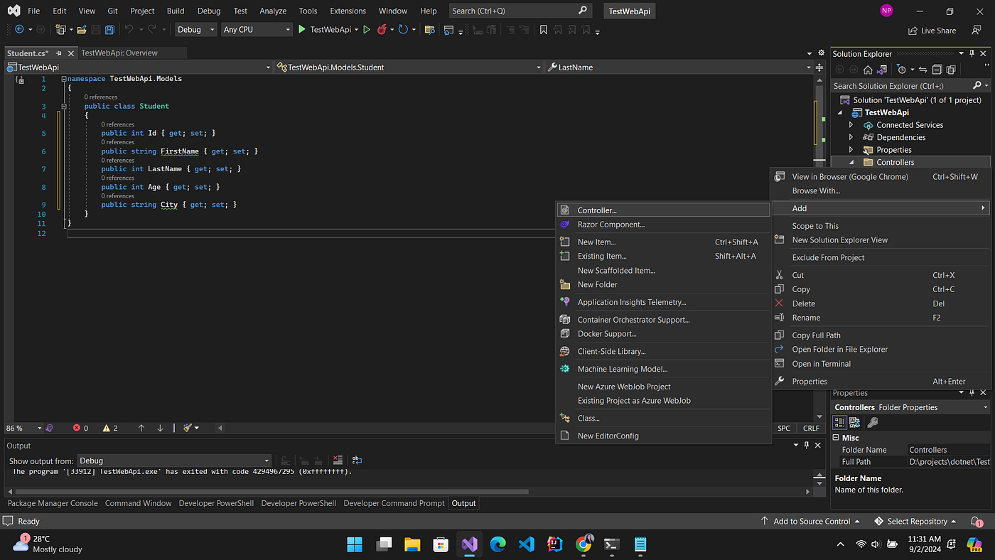 Web Api Documentation Using Swagger And Aspnet Core With Visual Studio 2019