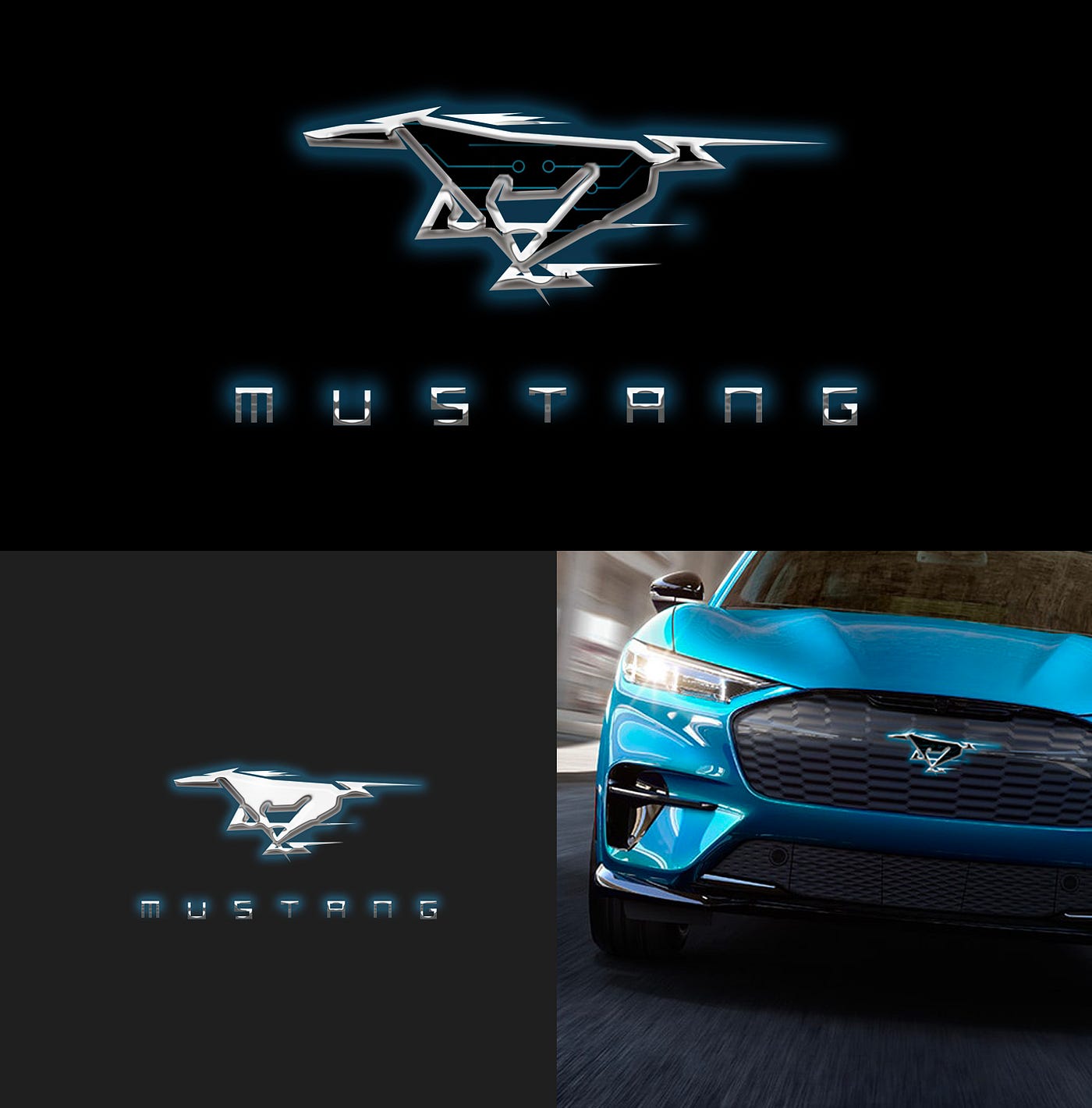 Coole Ford Mustang Logos Ford Mustang Wall Art, Mustang Neon Sign,