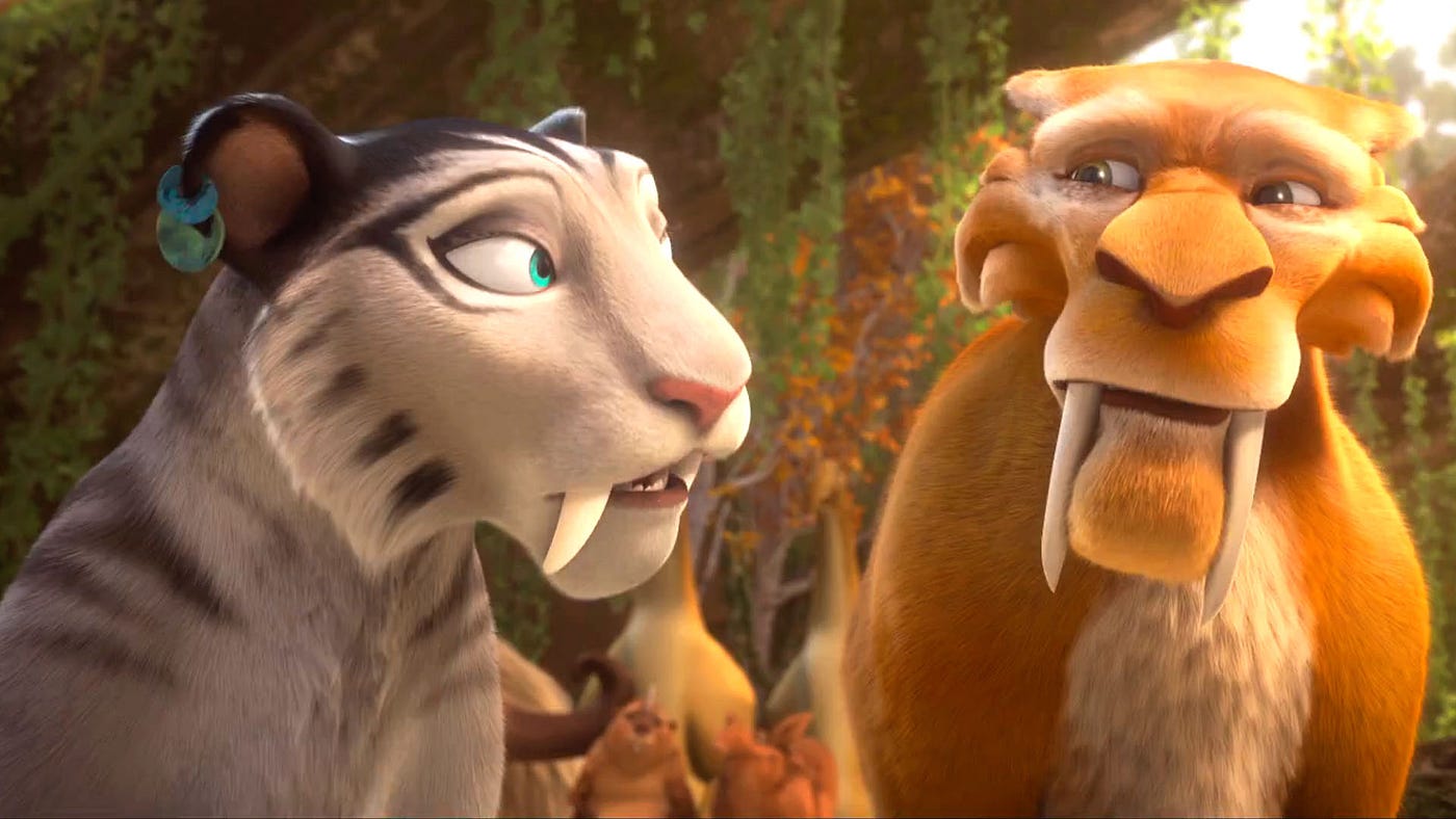 Ice Age 4 Diego And Shira Cubs