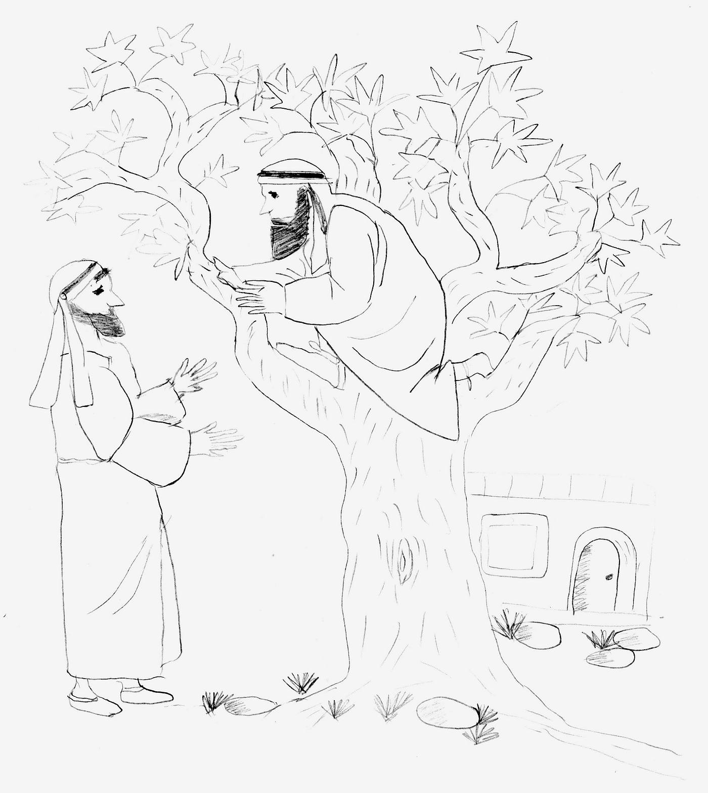 Coloring Pages Of Zacchaeus The Tax Collector [2025]